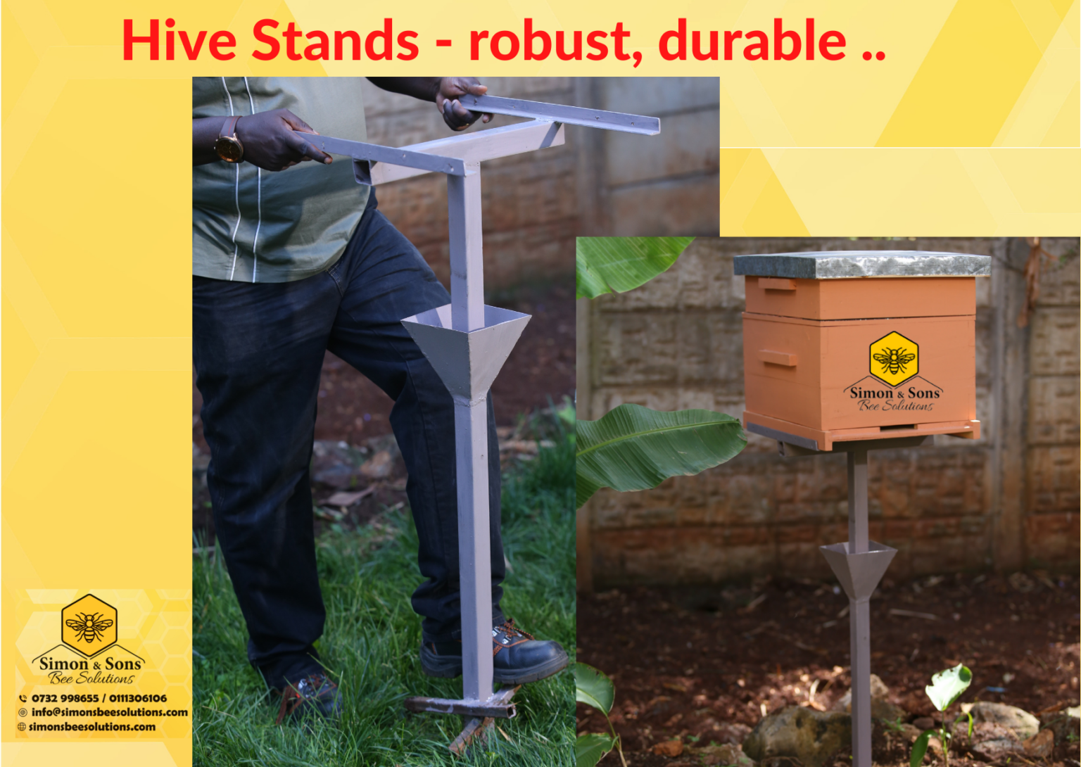 Hive Stands - Metal - Honeypot